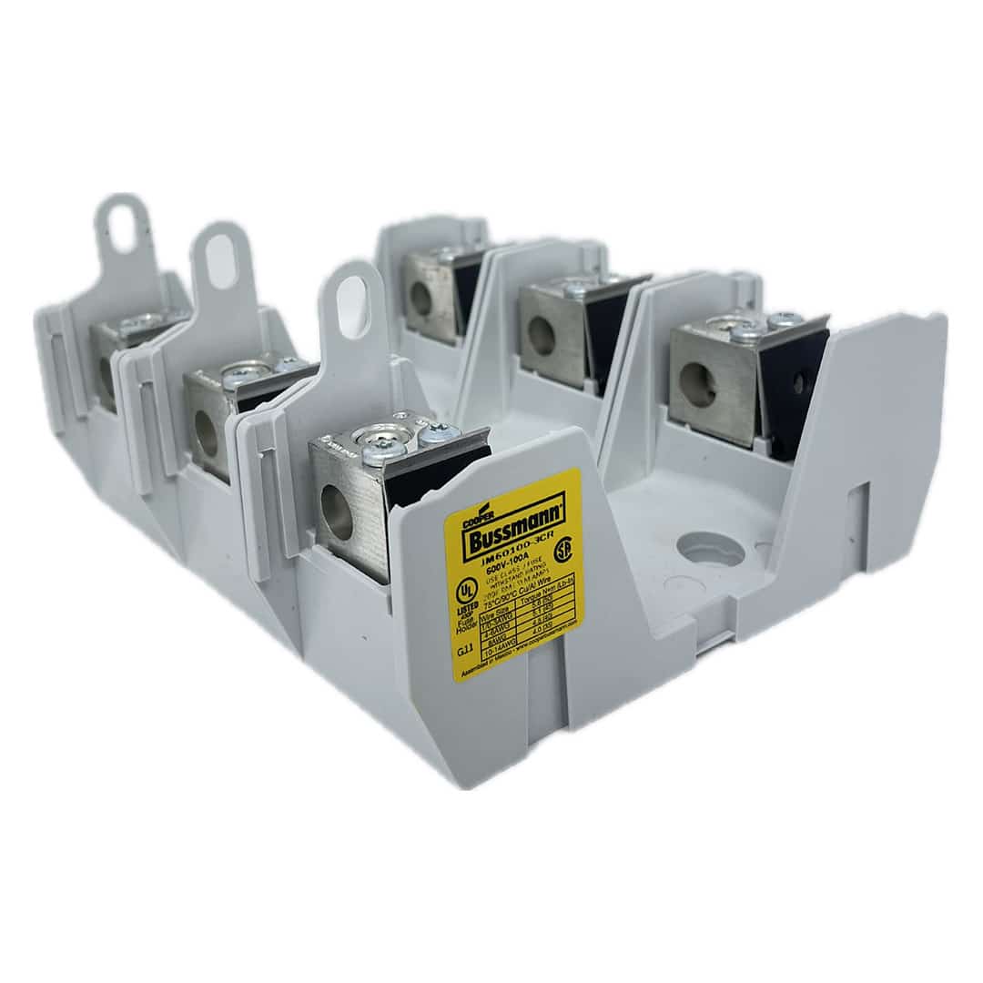 JM60100-3CR - Bussmann - Fuse Base 100 Amp 600 Volt Class 'J' 3-Pole ...