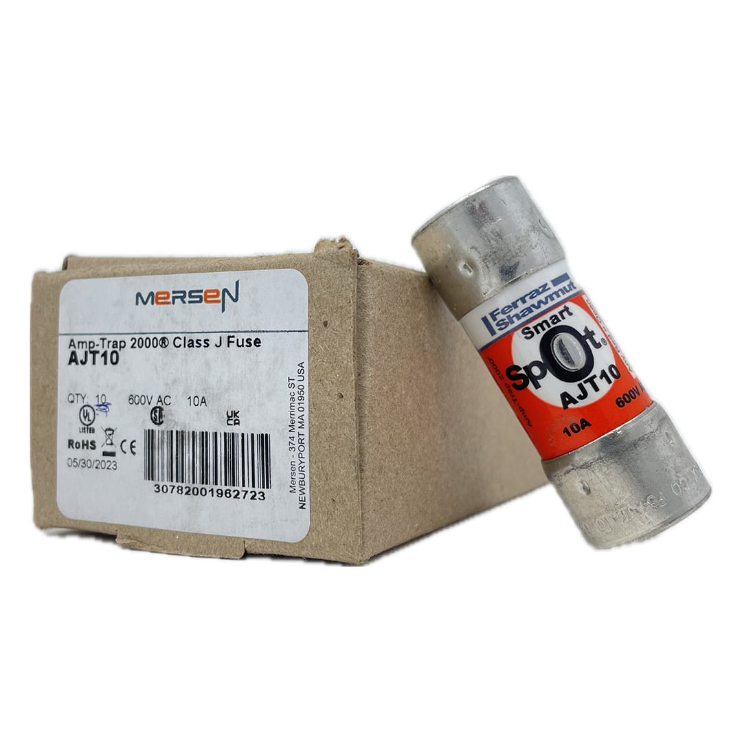 AJT10 - Mersen - Fuse Class 'J' 10 Amp 600 Volt $9.99 Fuse Class 'J' 10 ...